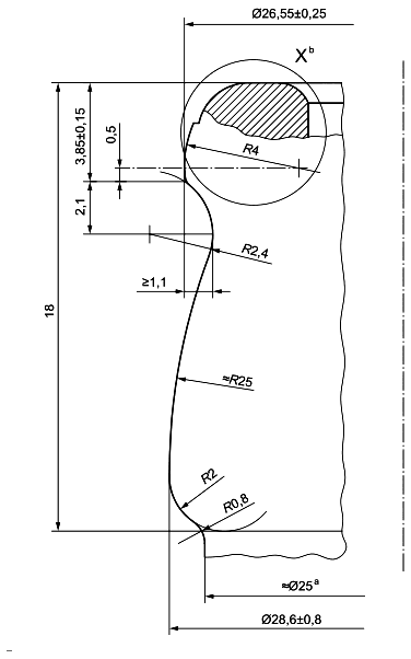 ГОСТ ISO 12821-2023 Упаковка стеклянная. Бутылки. Венчик 26 н 180 под ...